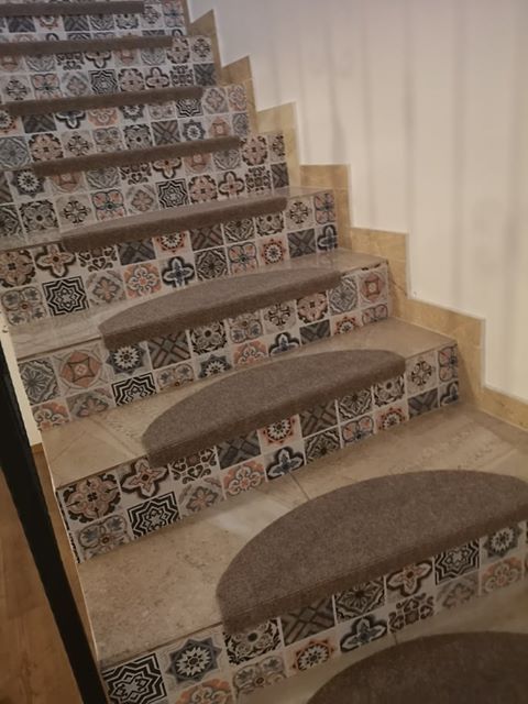 Autocolant faianţă decorativă Rustica, Folina, bej - 120 cm lăţime