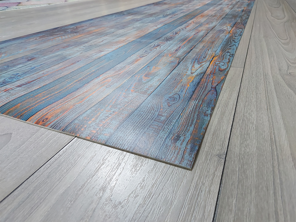 Covor antiderapant pentru hol si terasa , din pvc, model textură lemn ...