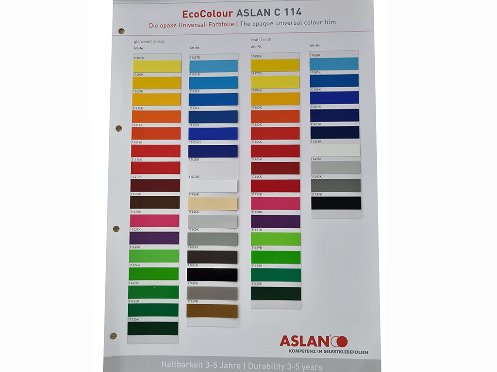 Autocolant galben lucios, Aslan, Primerose Yellow 11407K, 122 cm lățime ...