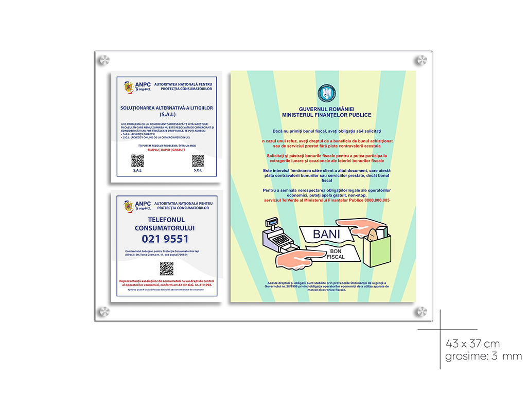 Placuta obligatorie cu masuri de informare a consumatorilor, ANPC si ...