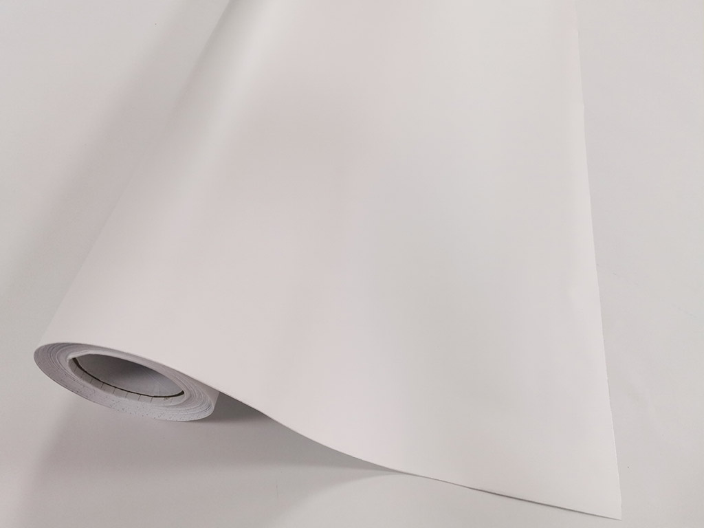 Autocolant alb cu aspect mat, de la Folina, 120 cm latime