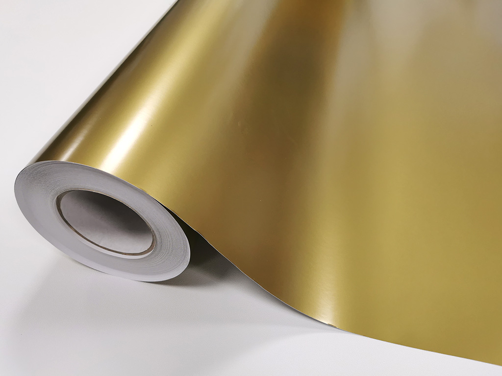 Autocolant bronz mat, Aslan 11449K, 122 cm lățime, racletă de aplicare ...