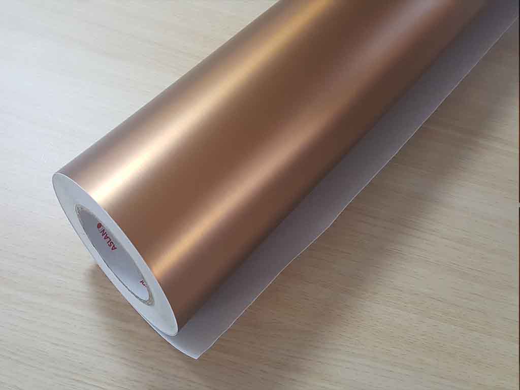 Autocolant cu efect metalic aramiu PrintMetal Copper, brand Folina