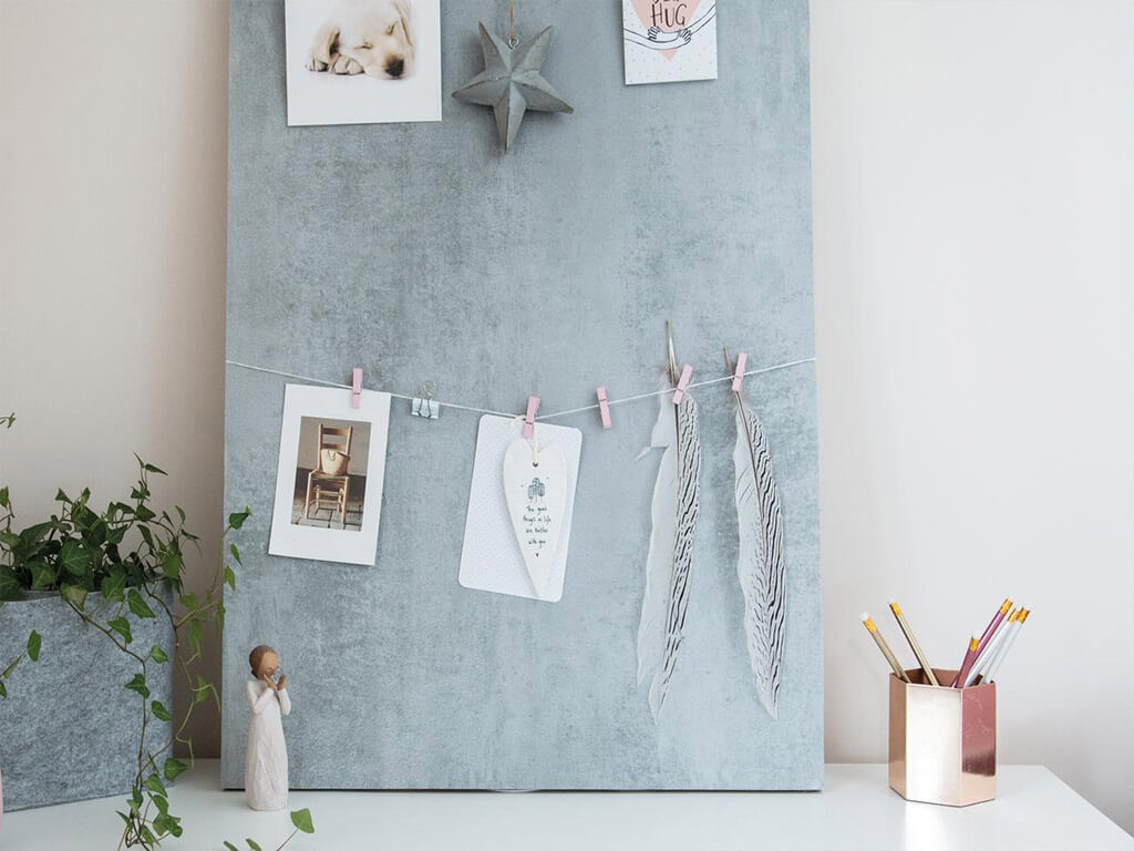 Autocolant decorativ de culoare gri Concrete, latime de 67 cm - Folina