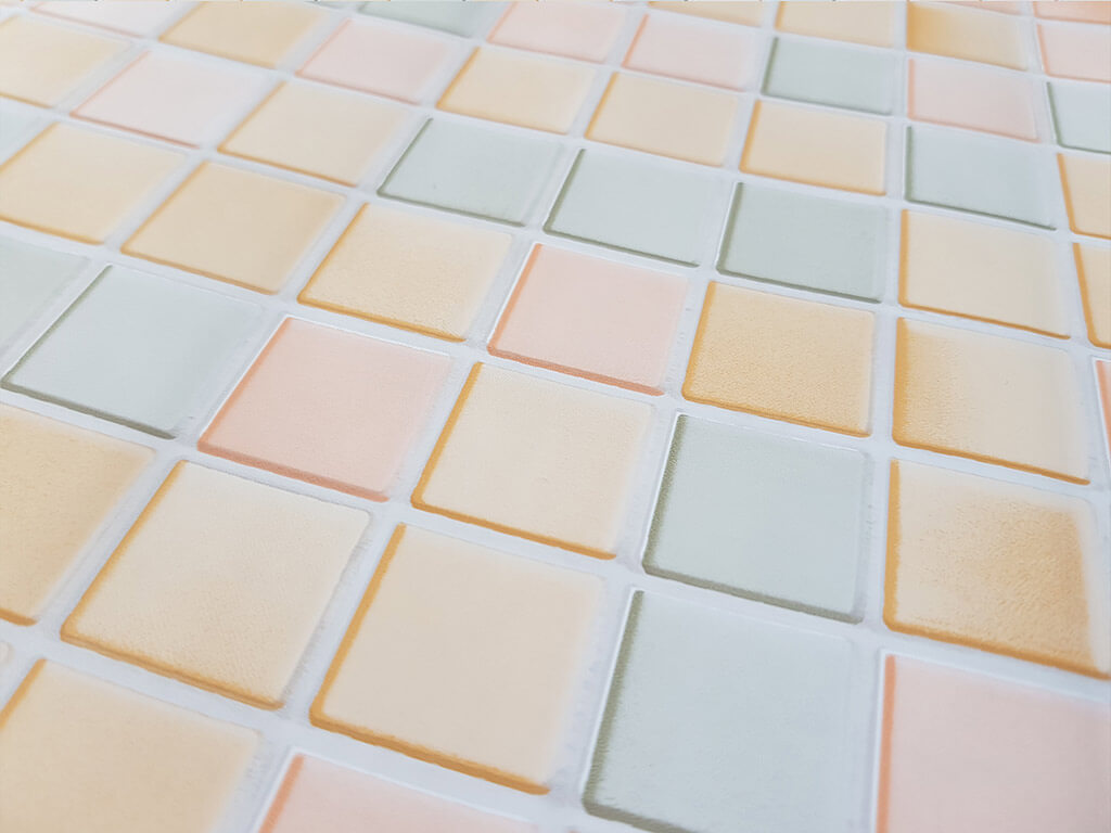 Autocolant de perete, cu imitatie tip mozaic colorat, producator Alkor