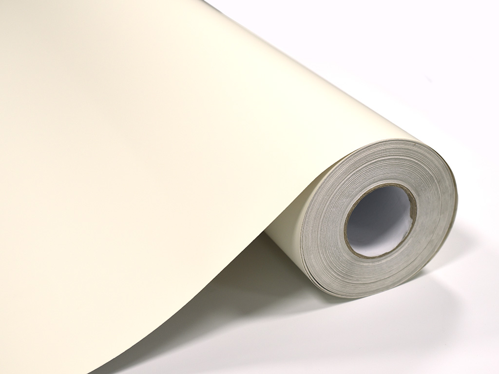 Autocolant mobilă alb vanilie mat soft touch, bubble-free | Folina