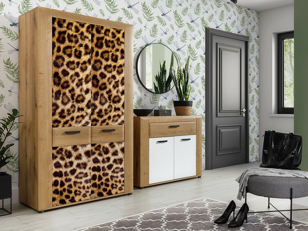 Autocolant decorativ animal print, Dimex Leopard Skin, maro, rolă de ...