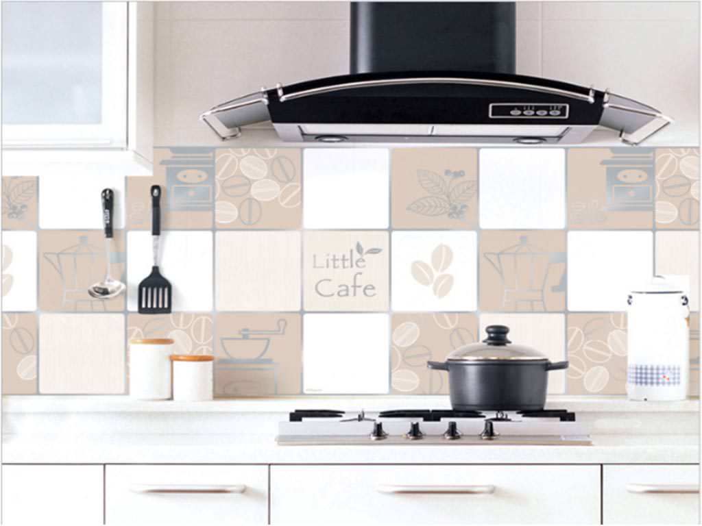 Autocolant de perete, Little cafe, din aluminiu, produs de Magic Fix.