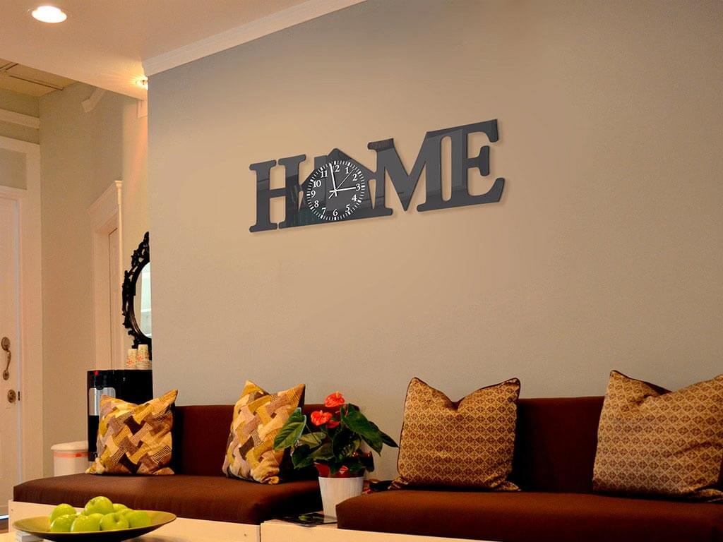 Ceas decorativ Home negru