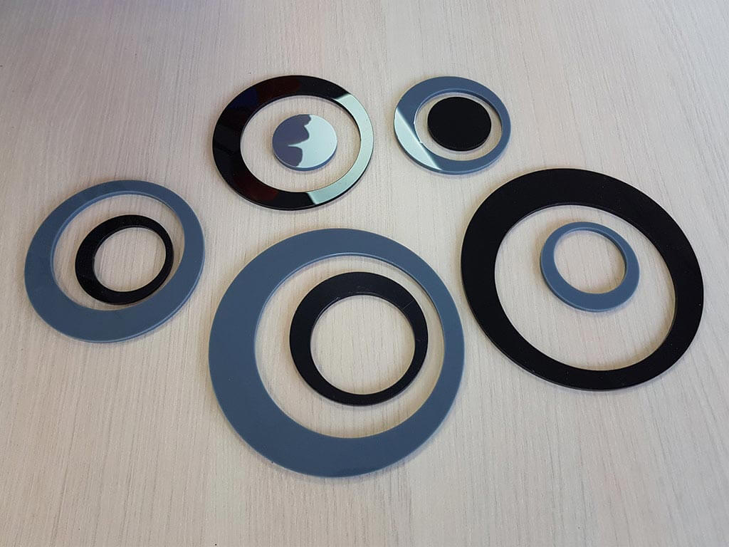 Decoraţiune perete cercuri colorate Grau | Decoratiuni Folina