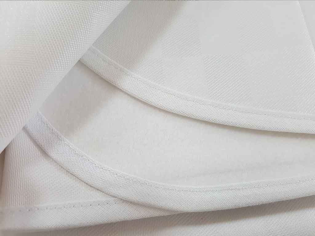 Fata de masa impermeabila rotunda alba Delano 155, fata de masa musama