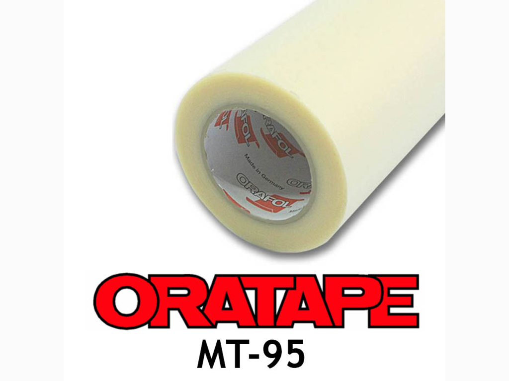 Folie de transfer transparentă Orafol MT95 cu adeziv mediu folosită pentru grafică și ...