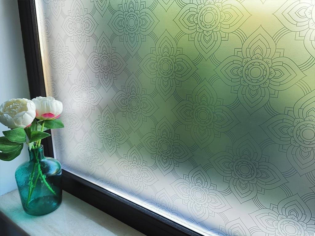 Folie geam autoadeziva Amelia, imprimeu clasic - Folina