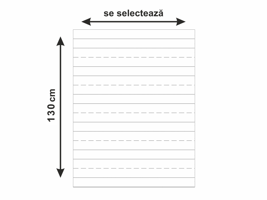 Folie tablă şcolară cu liniatură tip 2, whiteboard autocolant, 130 cm ...