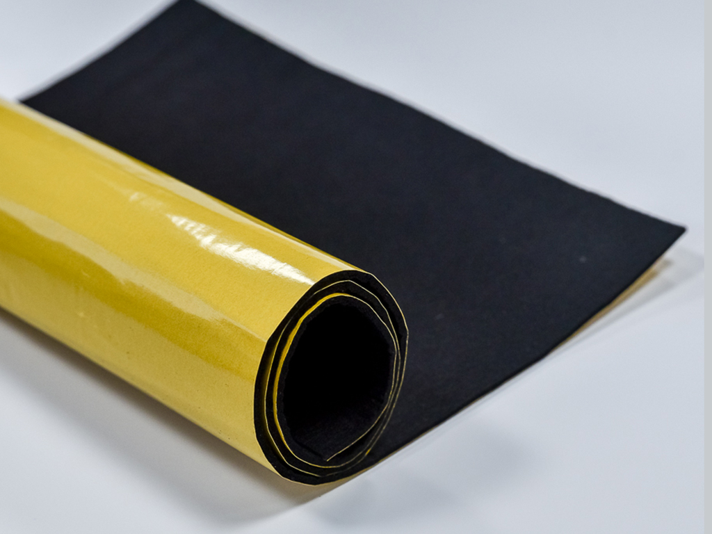 Pâslă autoadezivă, fetru autoadeziv, culoare neagră, pentru protecție ...