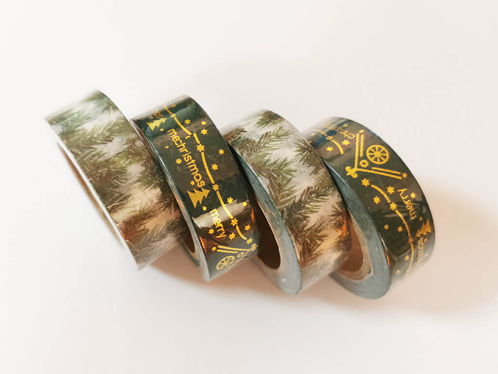 Set 4 Washi tape, Folina, Merry Christmas