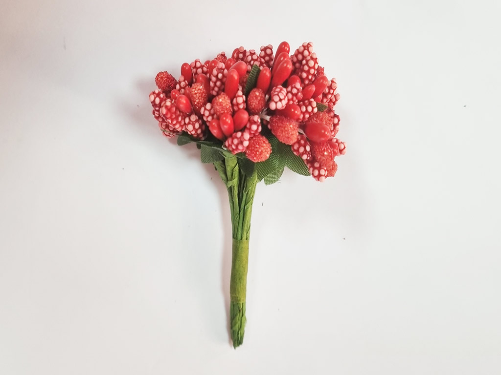 Set 144 stamine decorative roşii