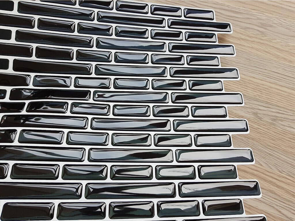 Faianta autoadeziva 3D neagra Ania | Produs Folina