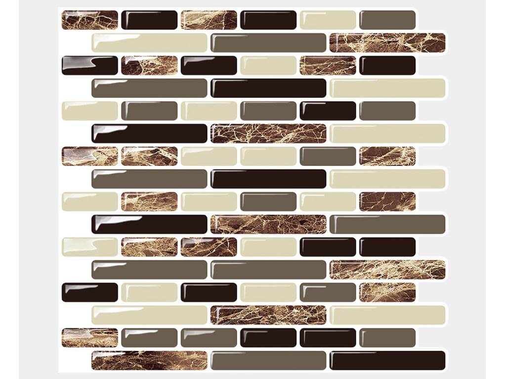 Faianţă autoadezivă 3D maro Tony | Produs Folina