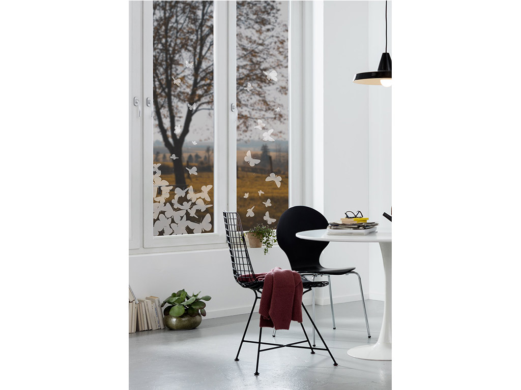 Sticker geam Fluturi, sticker pentru geam, sticker pentru oglinda, Folina