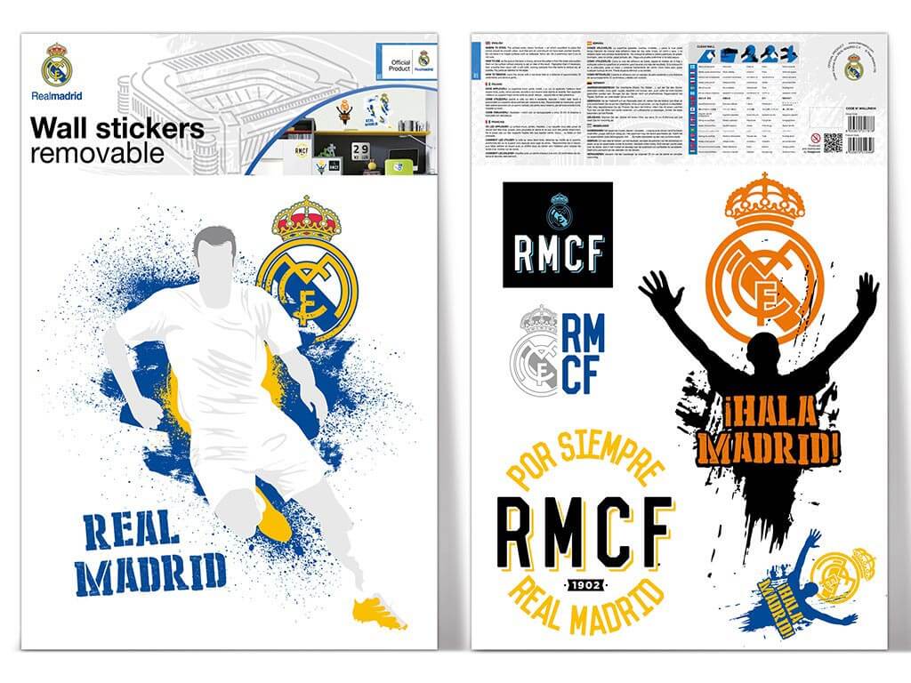 Sticker logo Real Madrid Urban, sticker fotbaliști, sticker logo, Folina