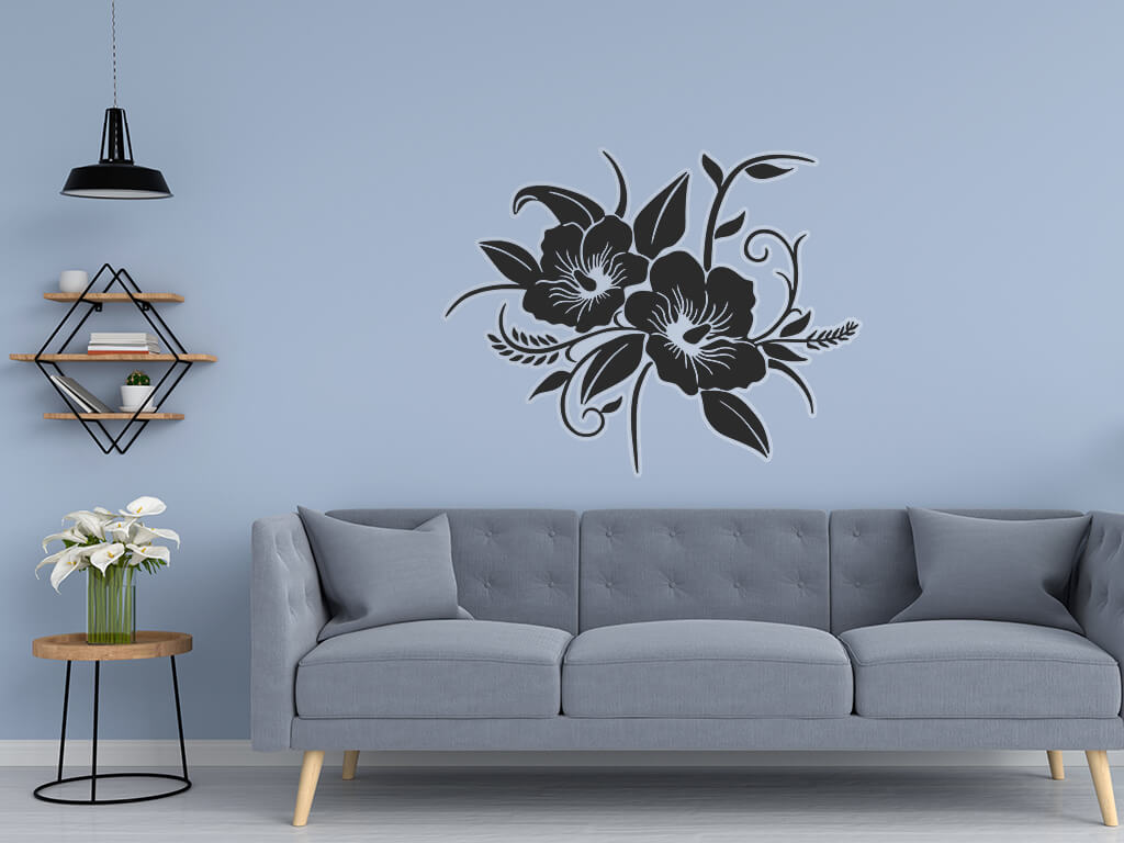 Sticker perete model floral Hilton