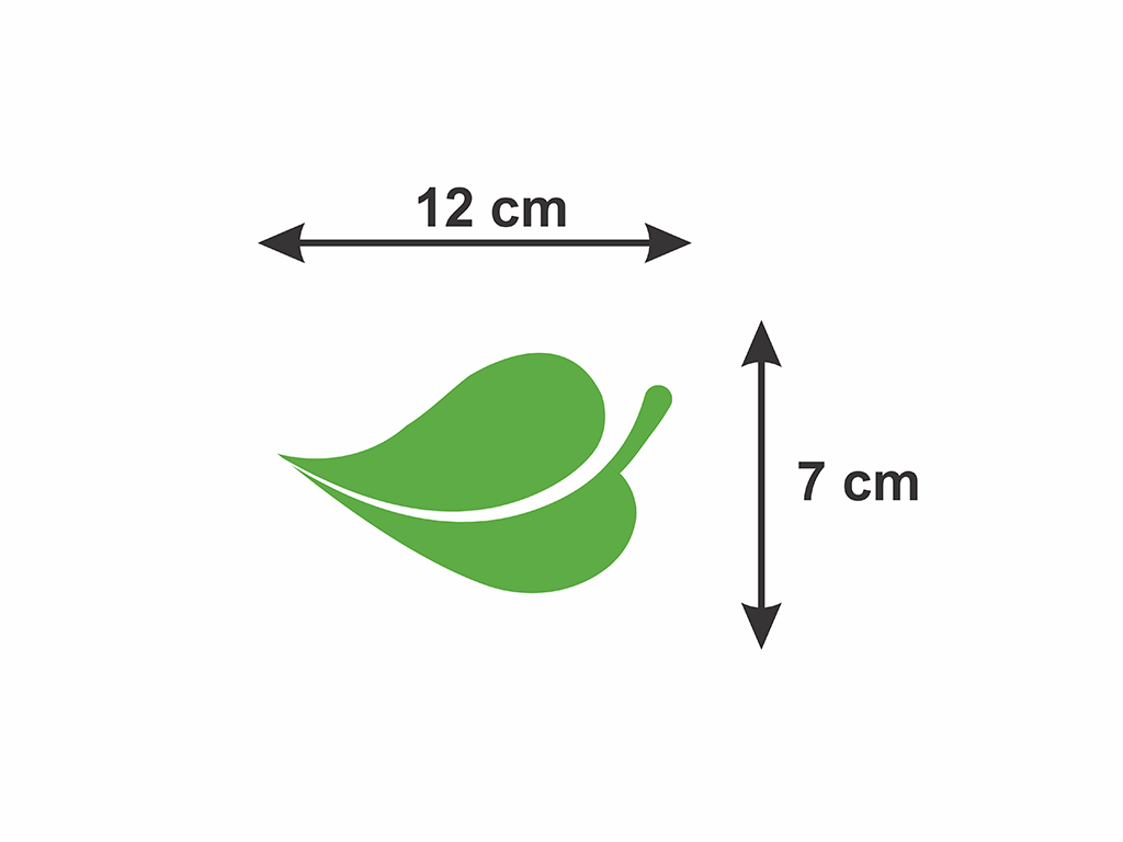 Set 21 stickere Frunze colorate, autoadezive, multicolor