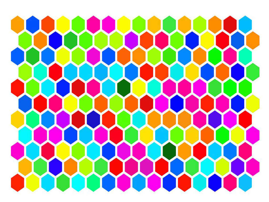 Stickere Hexagoane colorate, stickere decorative pentru perete, Folina